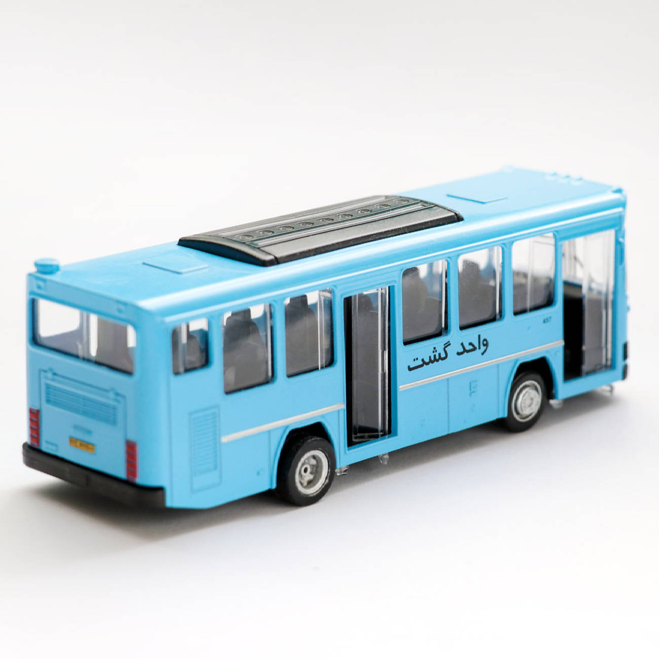 Iranian Toy Bus Diecast Battery-Operated Blue - ShopiPersia