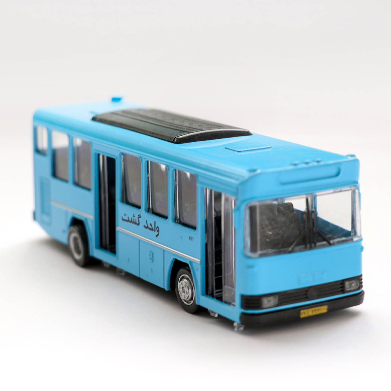 Iranian Toy Bus Diecast Battery-Operated Blue - ShopiPersia