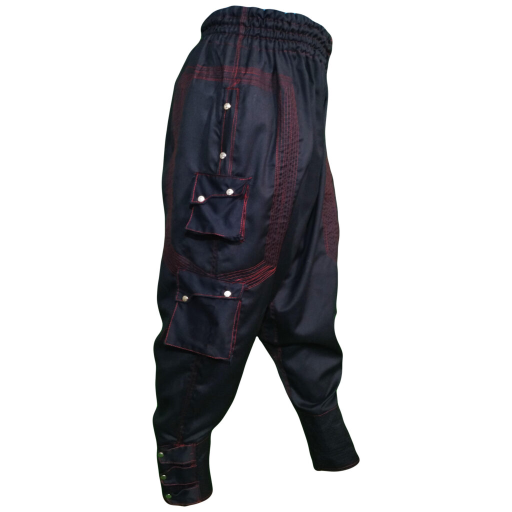 Traditional Kurdish Trouser – Black Ardeshir Shalwar - ShopiPersia