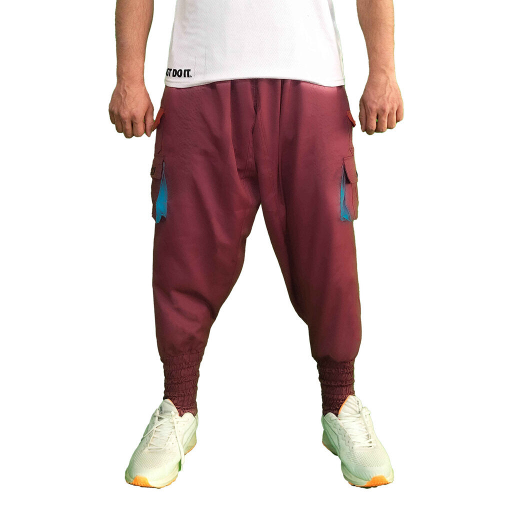 Traditional Kurdish Trouser – Red Bold Shalwar - ShopiPersia