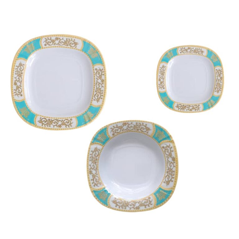White Melamine Dinnerware Set 26 Pieces - ShopiPersia