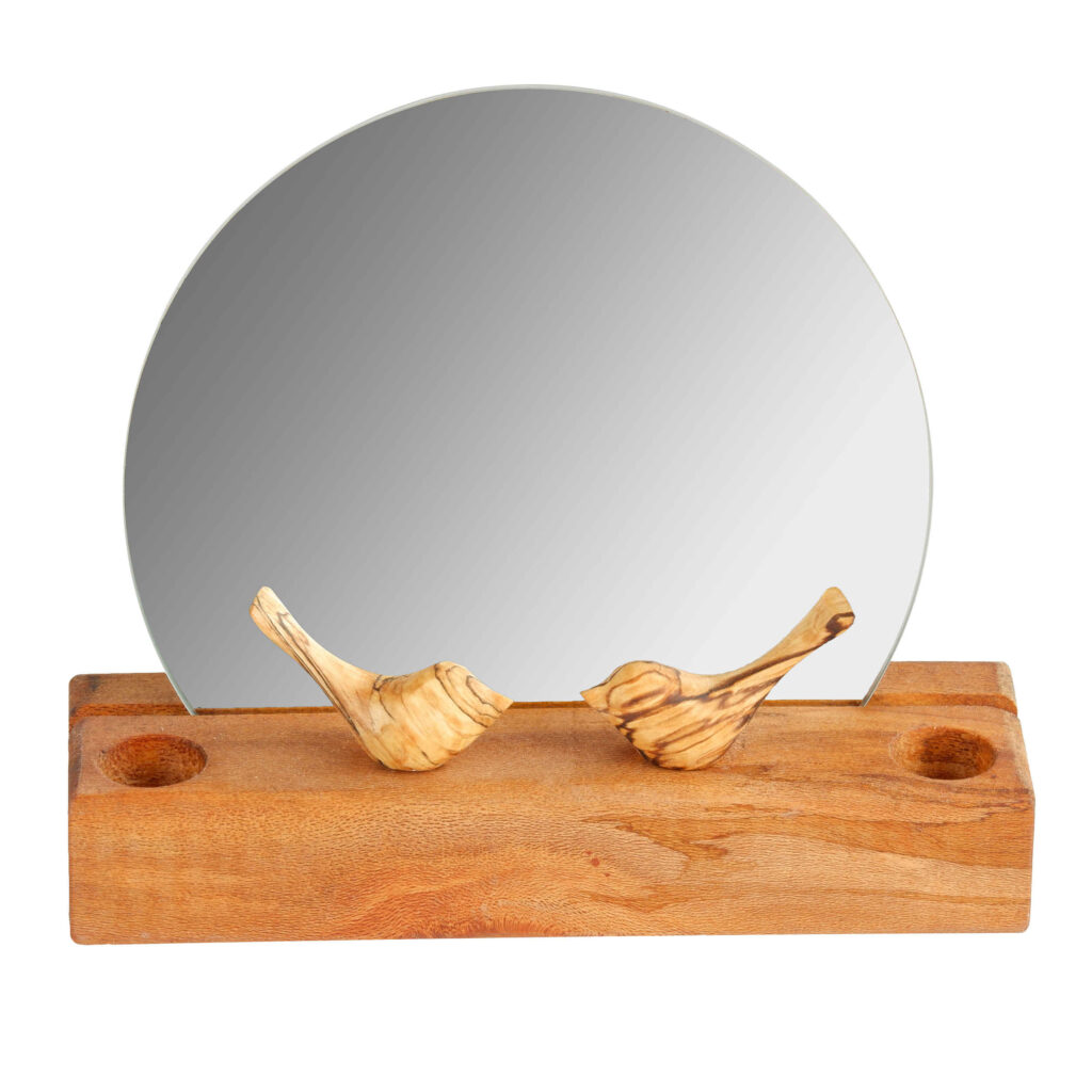 Wooden Haft Seen Set for Nowruz Festivities Bird Design - ShopiPersia