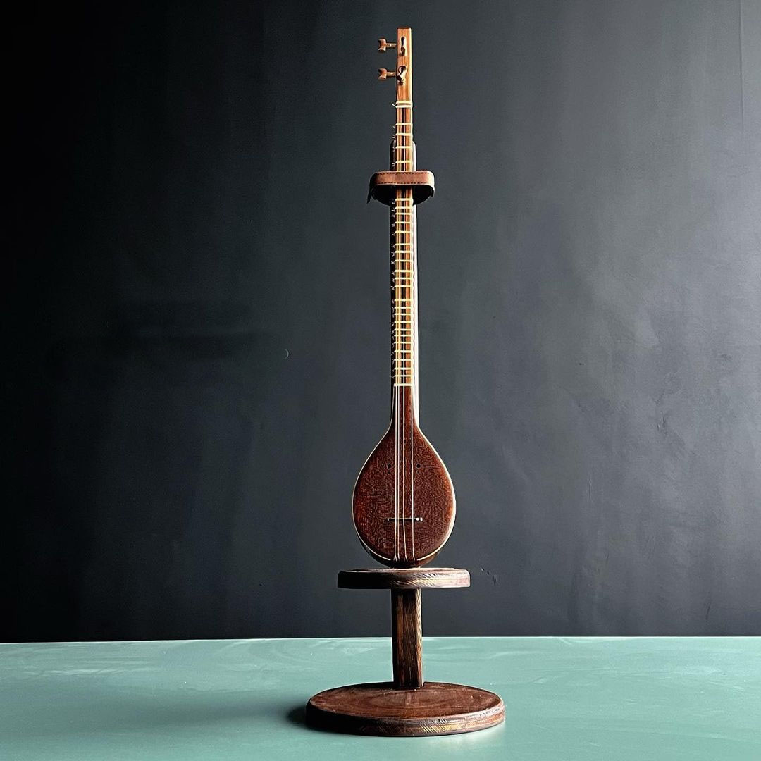 Wooden Stand for Setar Instrument Luxurious Handmade - ShopiPersia