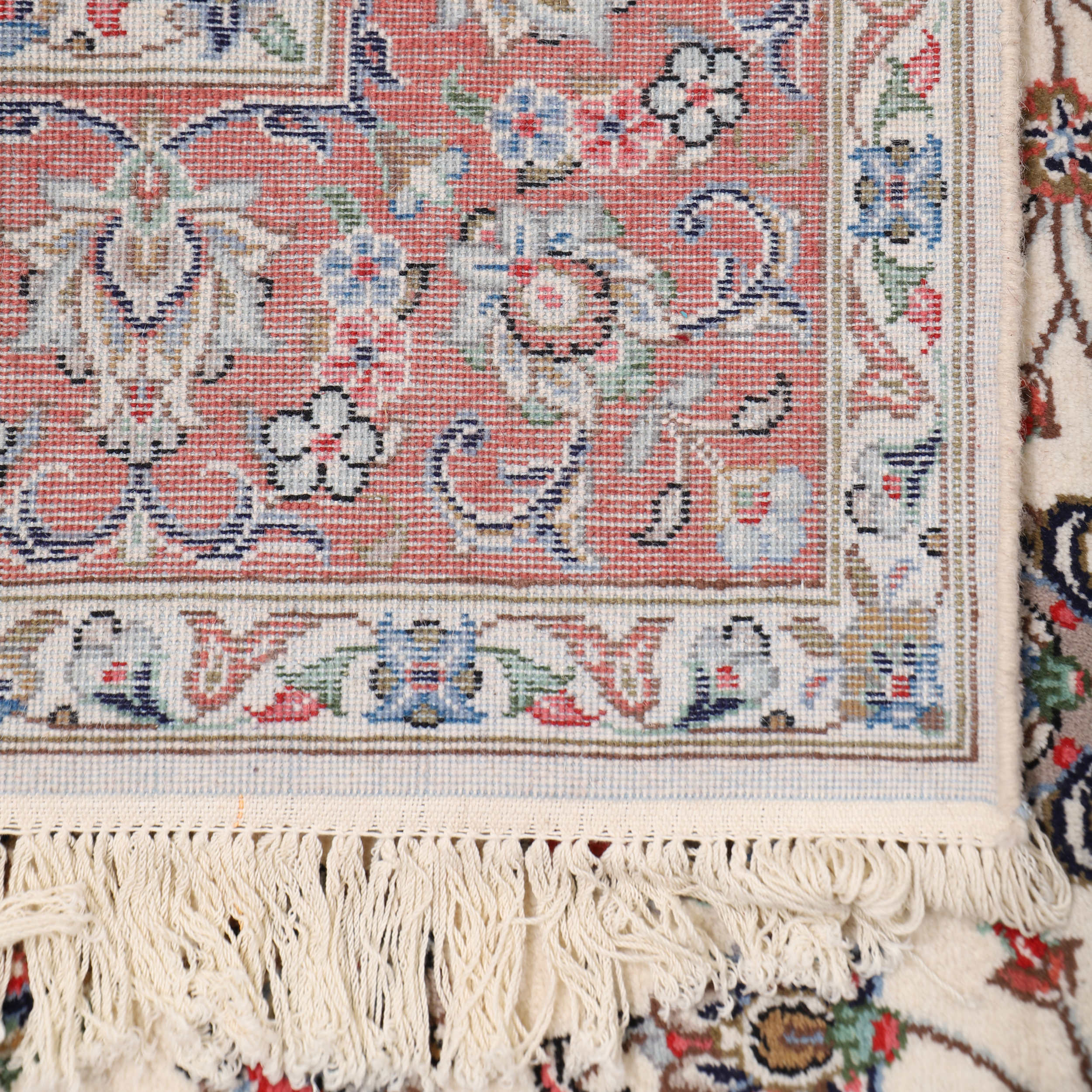 Authentic Persian Carpet with Wool Hand-Knotted in Ardakan Lachak ...