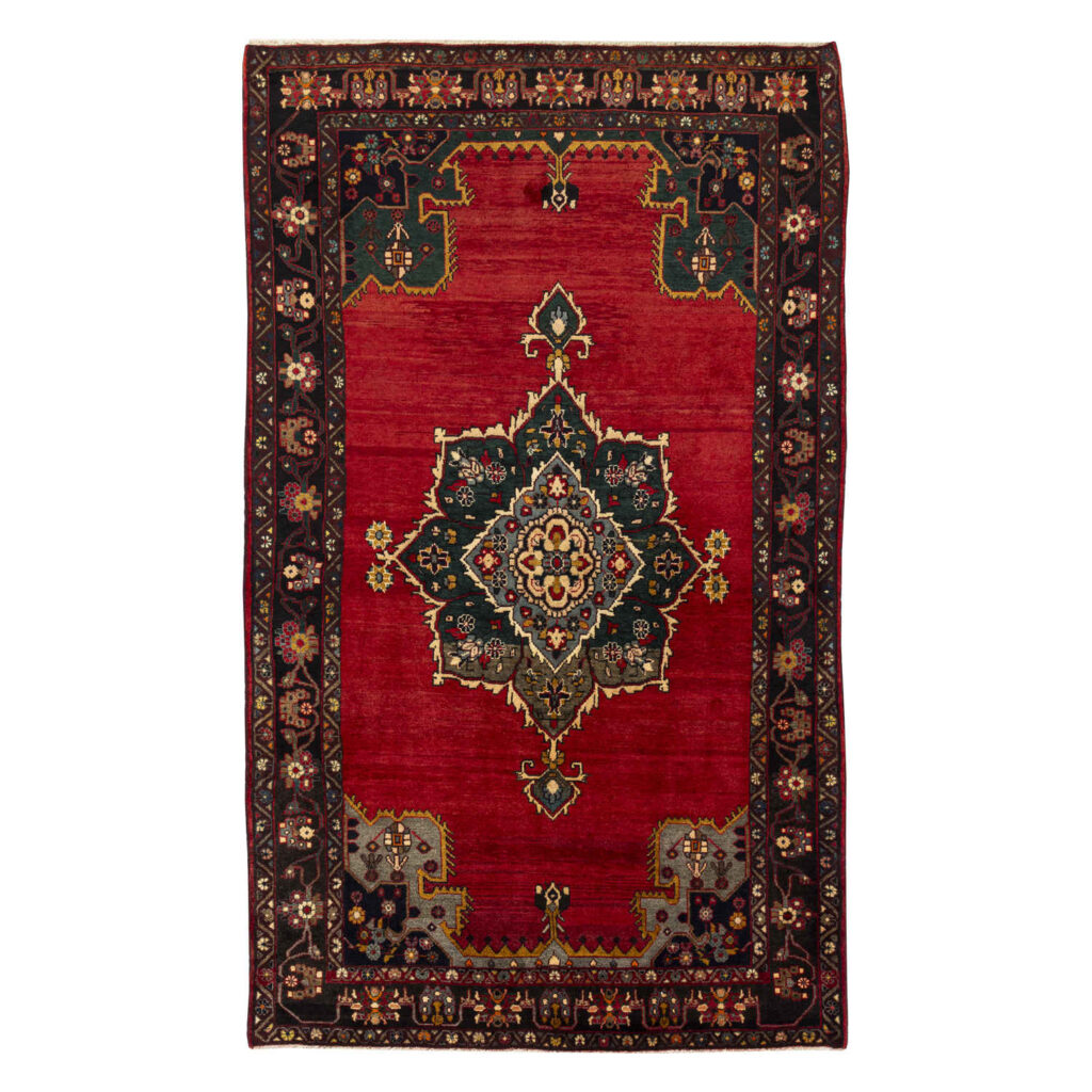 Persian Gabbeh Wool Runner Rug Handwoven in Fars Cream - ShopiPersia