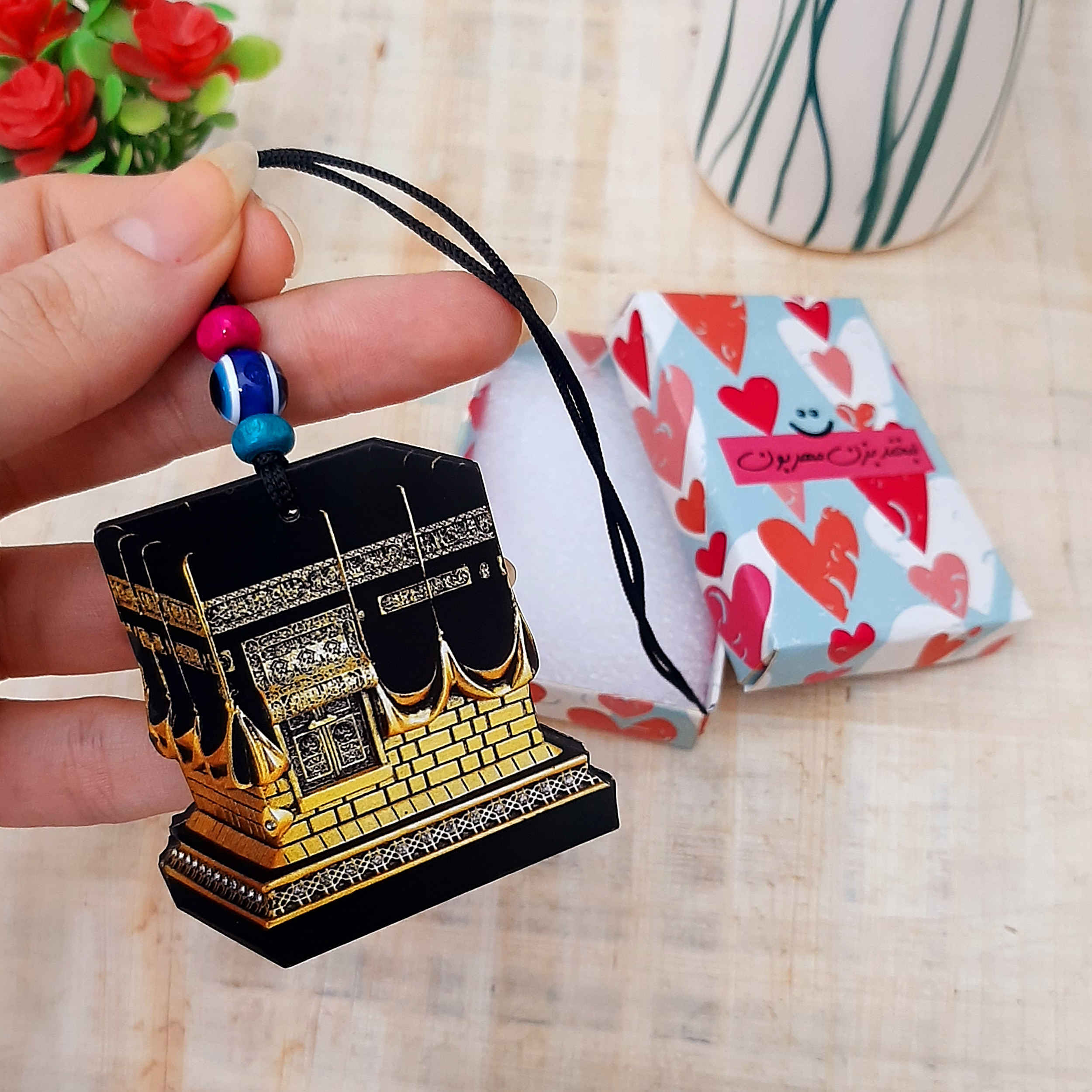 Islamic Car Rear-view Mirror Hanging Pendant Kaaba - ShopiPersia