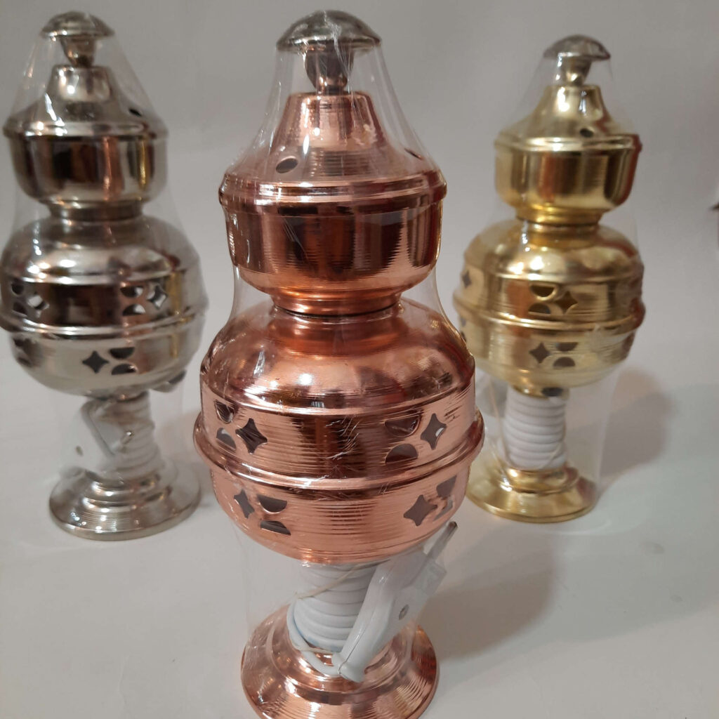 Electric Bakhoor and Esfand Burner – Cupreous Finish - ShopiPersia
