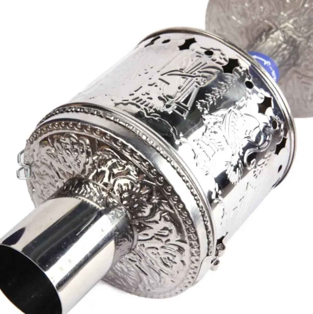 Persian Esfand and Bakhoor Burner Steel Classic - ShopiPersia
