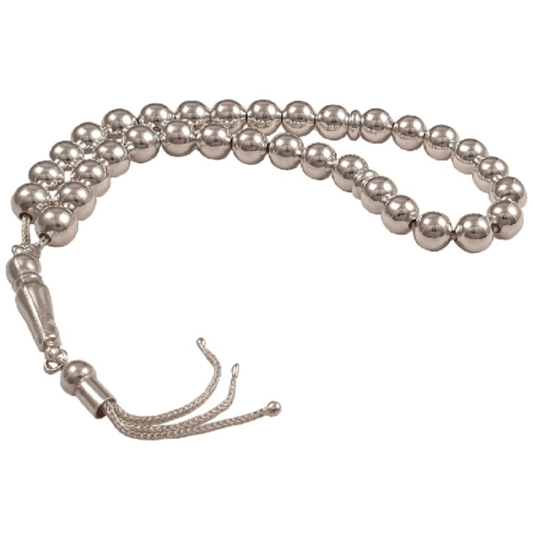 Persian Silver Rosary Prayer Beads Islamic Tasbih Milad - ShopiPersia