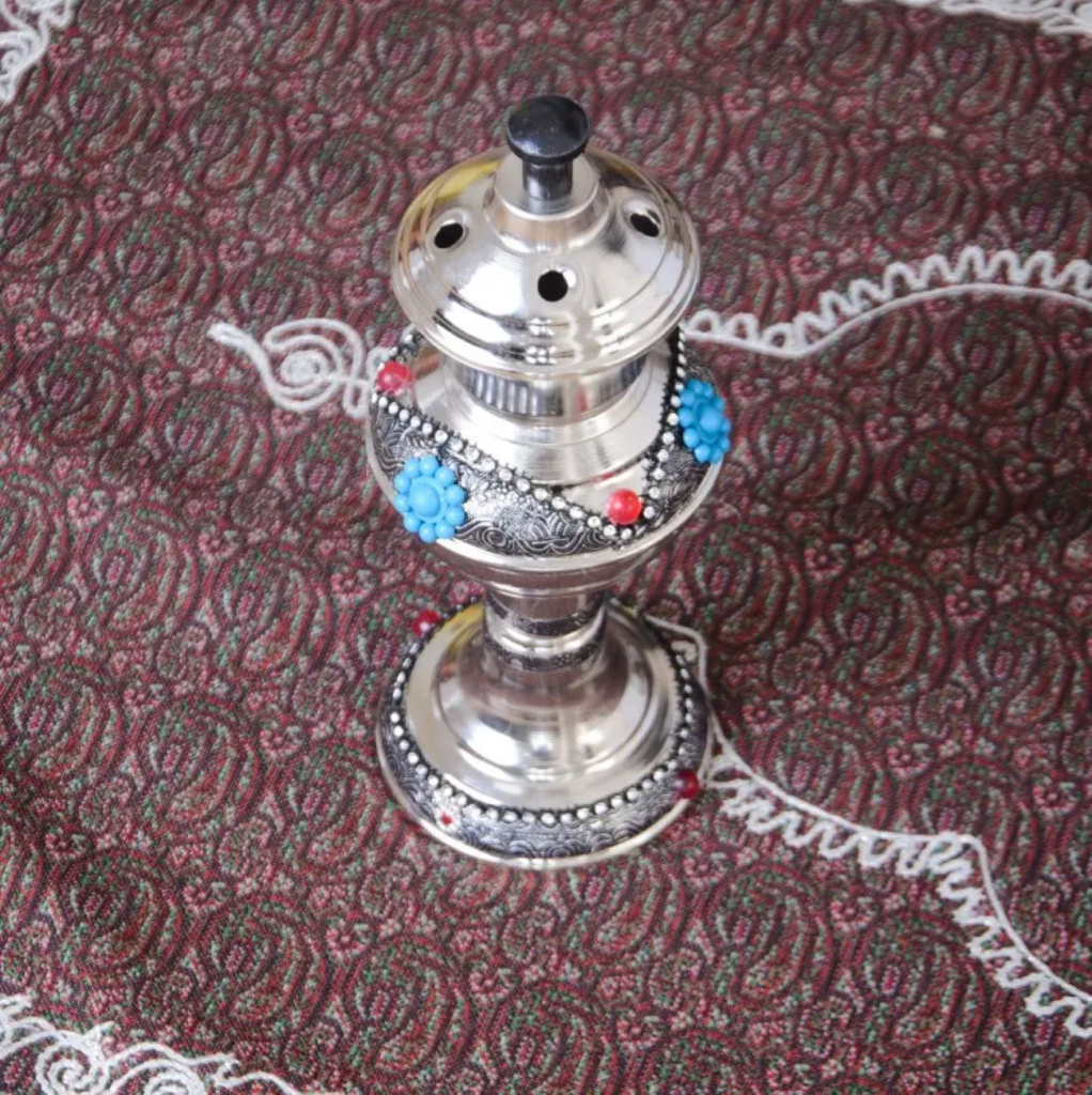 Traditional Esfand and Bakhoor Burner - Flower Design - ShopiPersia