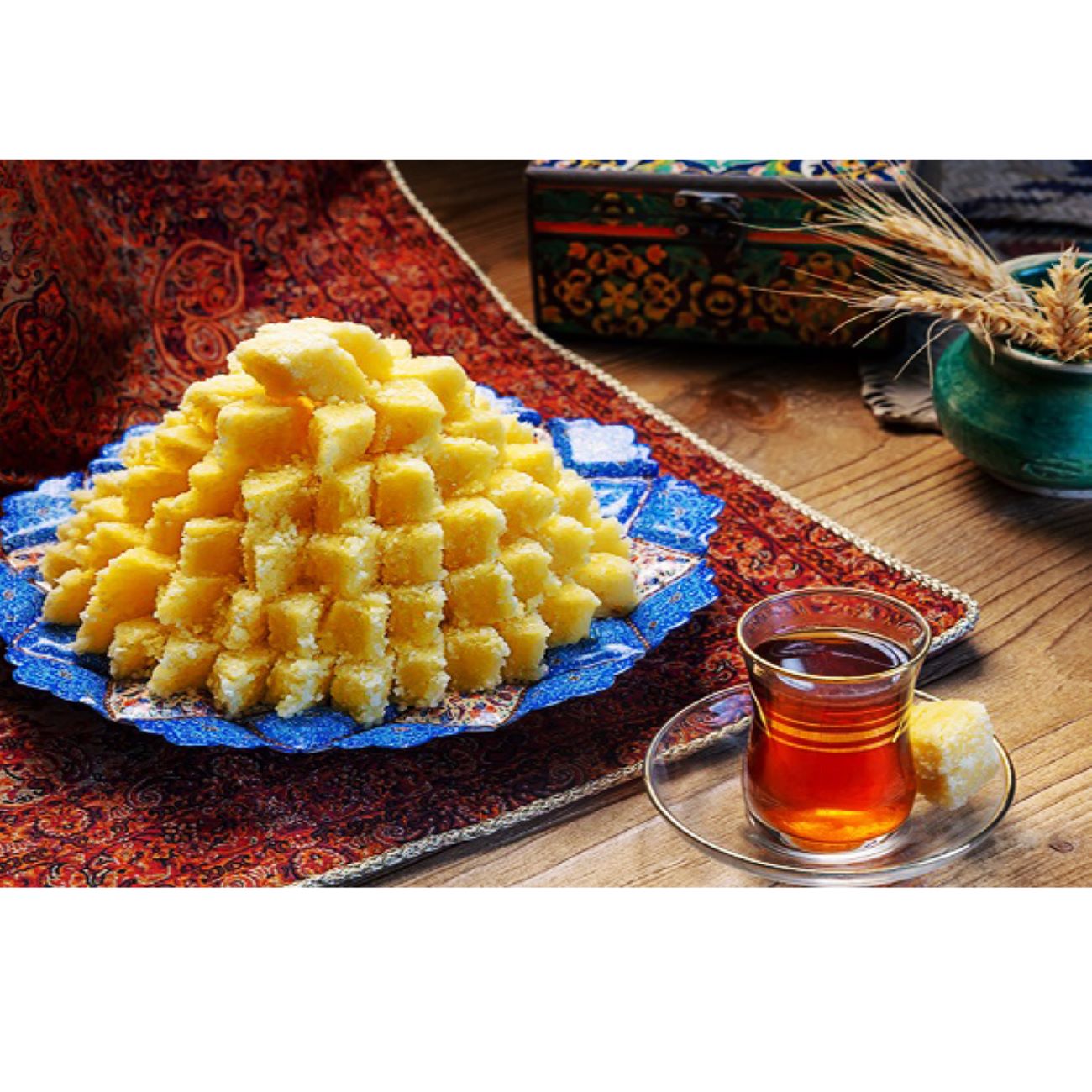 Persian Sweet - Saffron Flavored Baklava Pastry with Coconut 900g ...