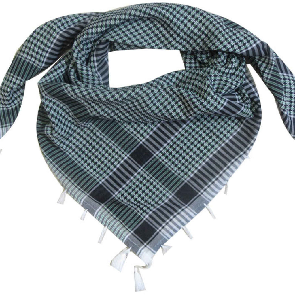Authentic Keffiyeh Scarf with Cotton Checkered - ShopiPersia