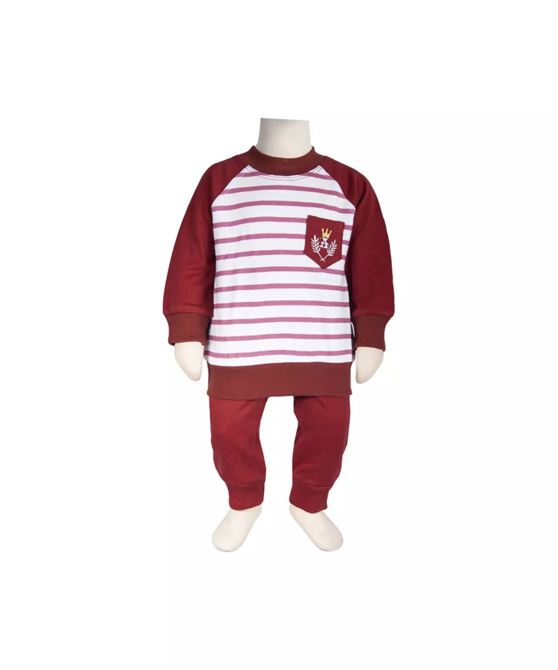Baby Boy's Clothes Set with Striped Design - ShopiPersia