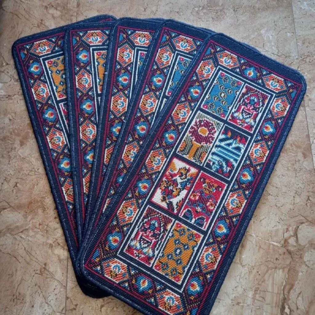 Large Boho Persian Style Indoor Floor Mat Abadan - ShopiPersia