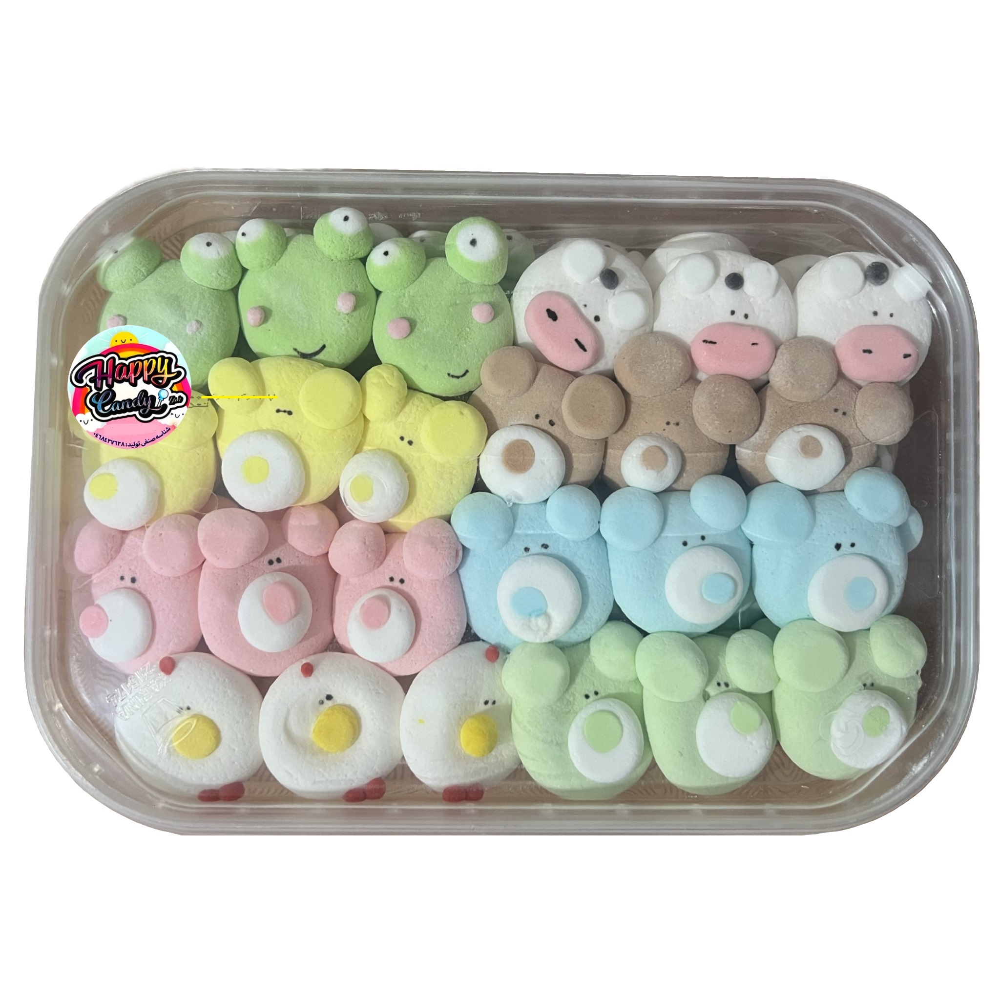 Halal Marshmallow Pack - Cute Animal Shape (48 Pieces, 300g) - ShopiPersia