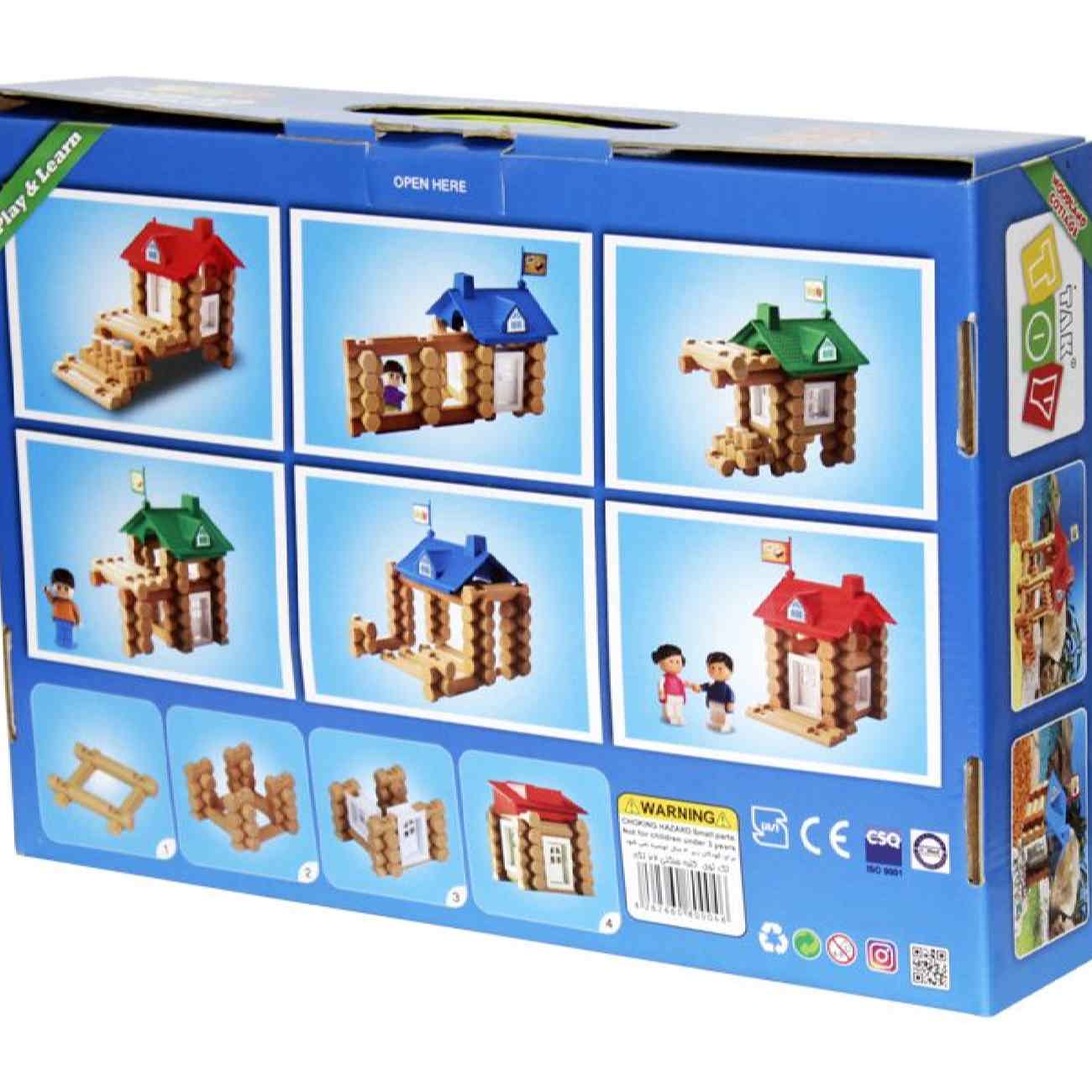 Tak Toy: Woodland Cottage Building Blocks – Charming Set, 62 Pieces ...