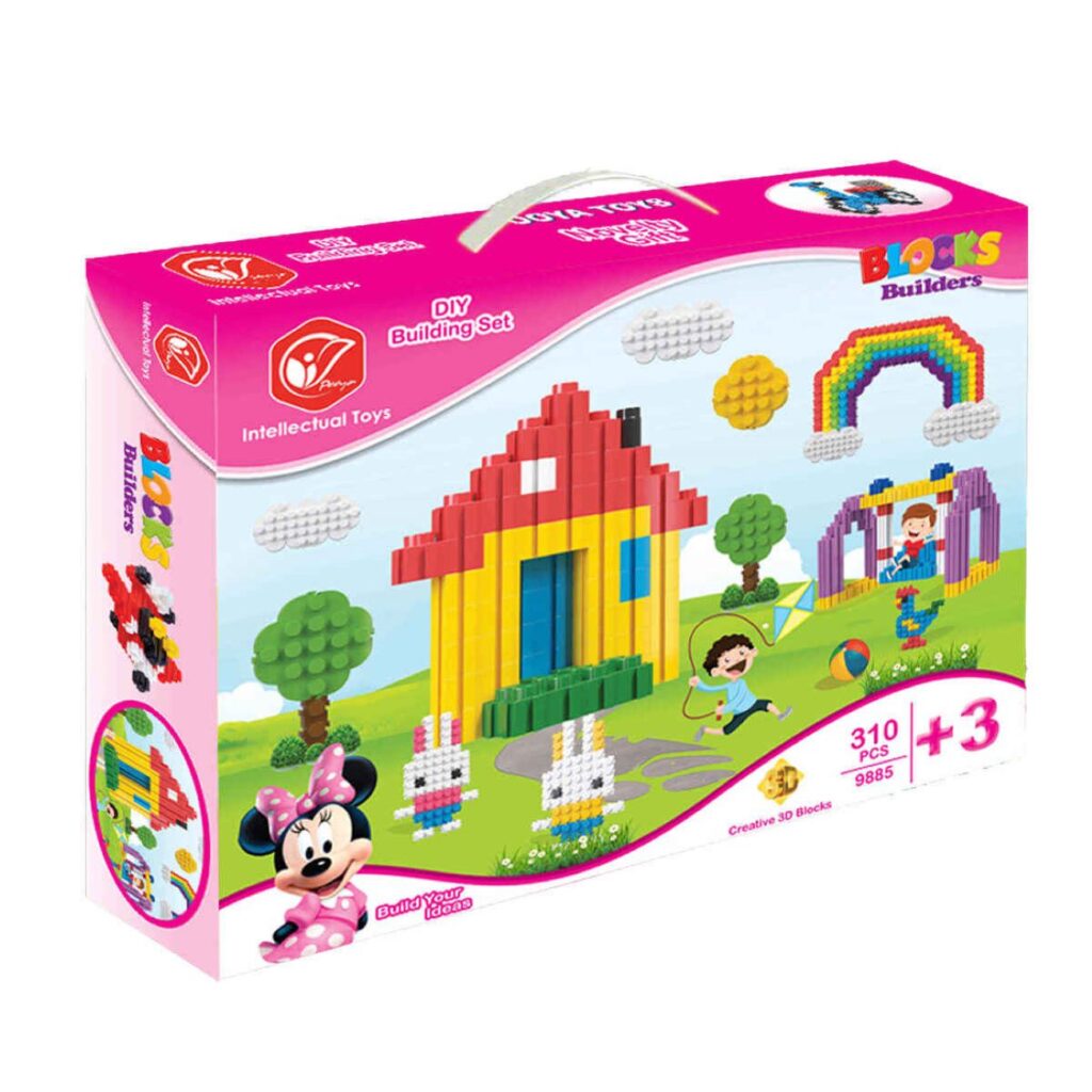 DIY Building Set: House Construction Blocks – 310 Pieces for Ages 3 ...