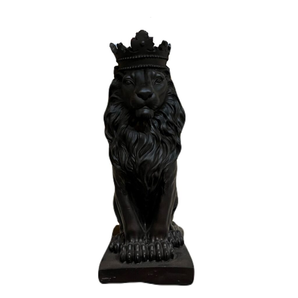 Decorative Lion Figurine Sculpture - Majestic Animal Art - ShopiPersia