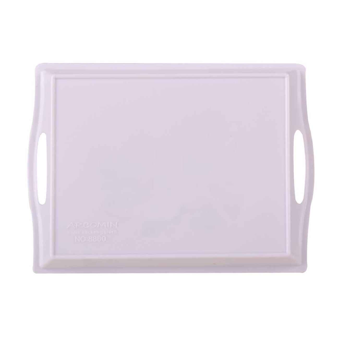 Melamine Serving Tray with Handle Durable & Lightweight Floral Design ...