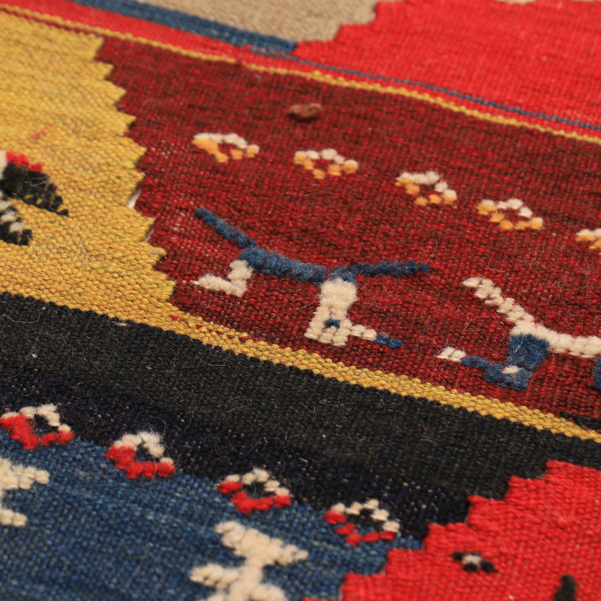 Original Persian Gabbeh Wool Rug Handwoven in Fars with Animal Motifs ...
