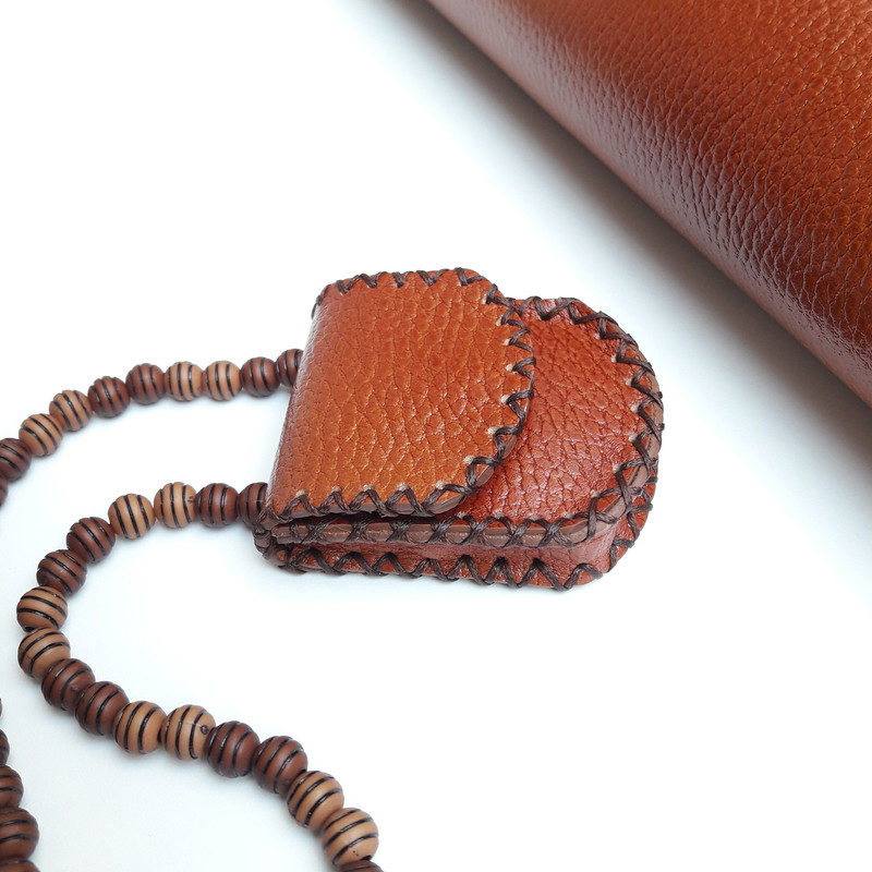 Taweez Neck Pouch - High-Quality Real Leather Taweez Amulet - ShopiPersia