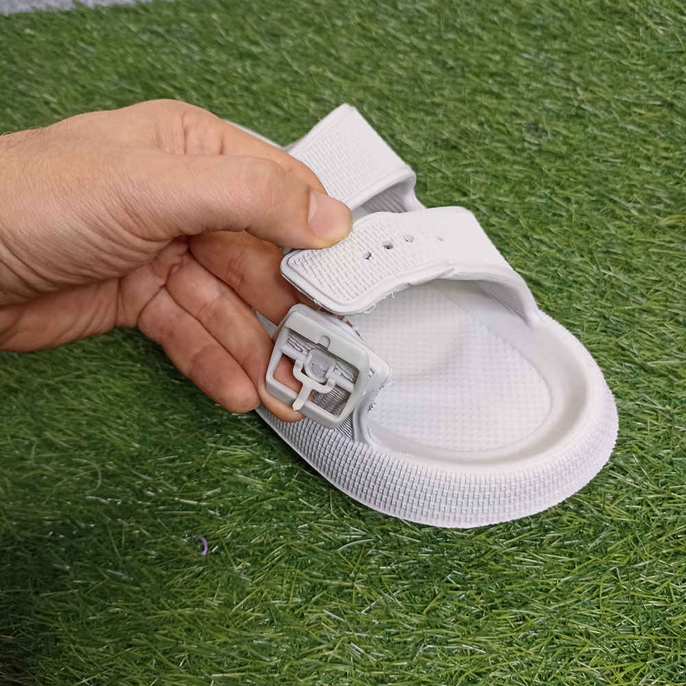 White Ihram slippers for Hajj Umrah for Men G450 - ShopiPersia