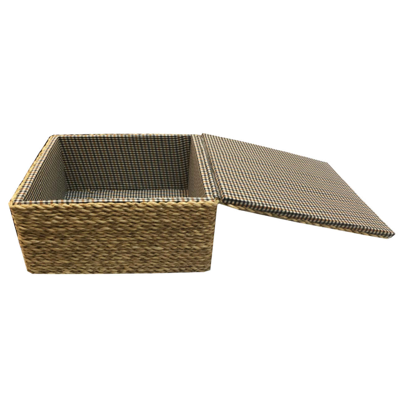Woven Basket Handwoven with Lid Model Kamelia - ShopiPersia