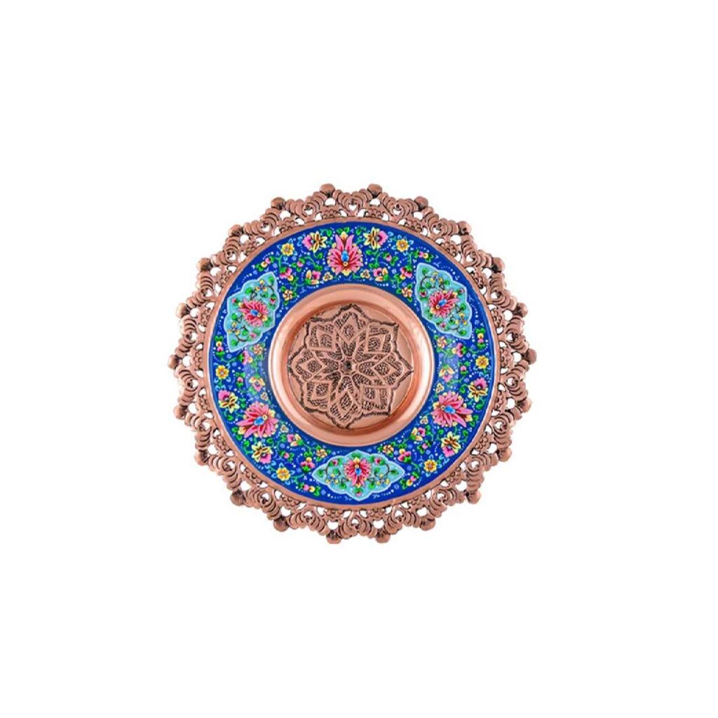 Decorative Copper Plate Inspired by Persian Art - ShopiPersia