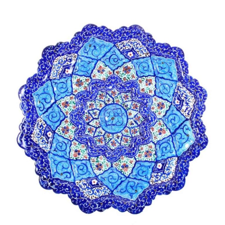 Persian Decorative Pottery Plate Hand-Painted Tile - ShopiPersia