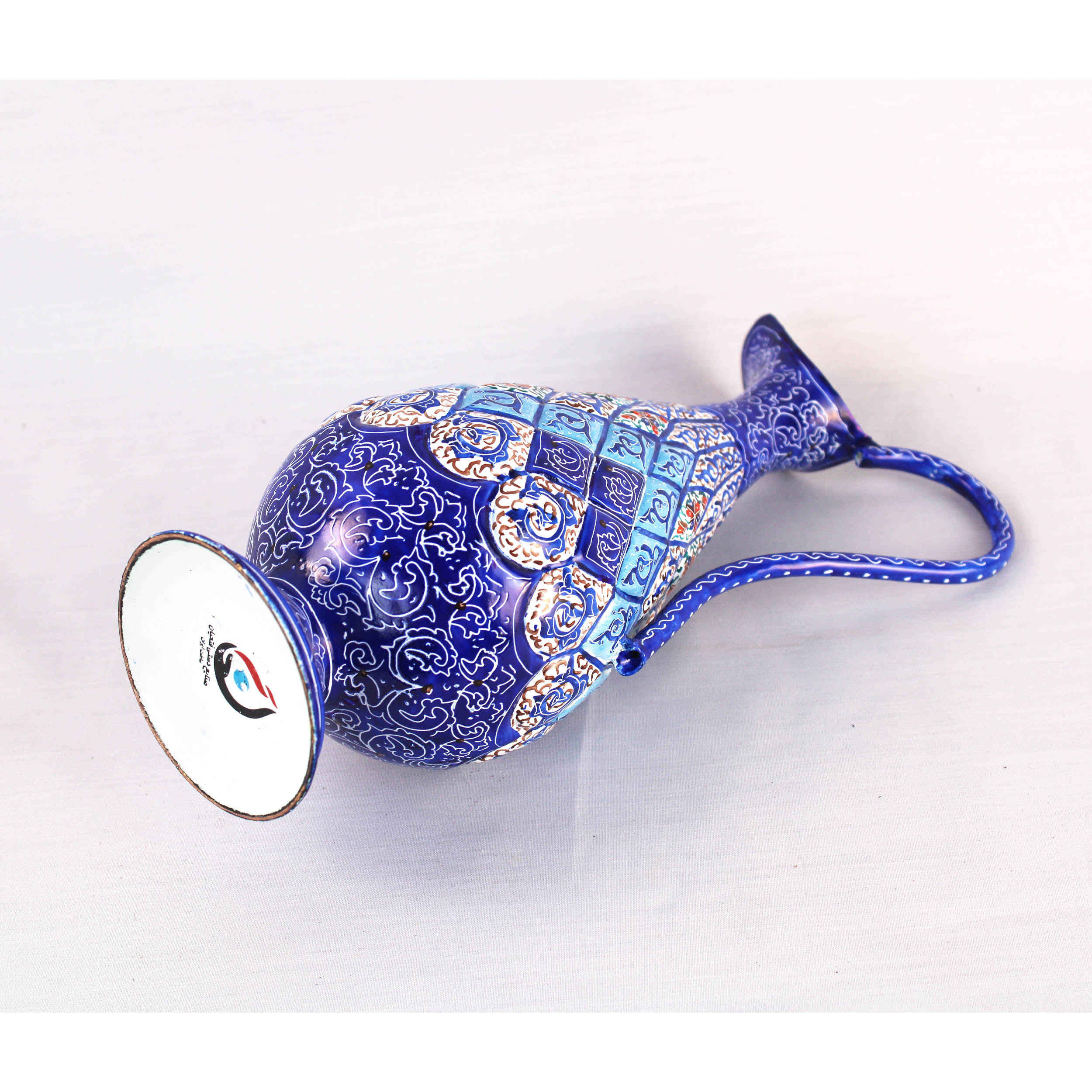 Decorative Pitcher Handpainted With Persian Minakari & Copper - ShopiPersia