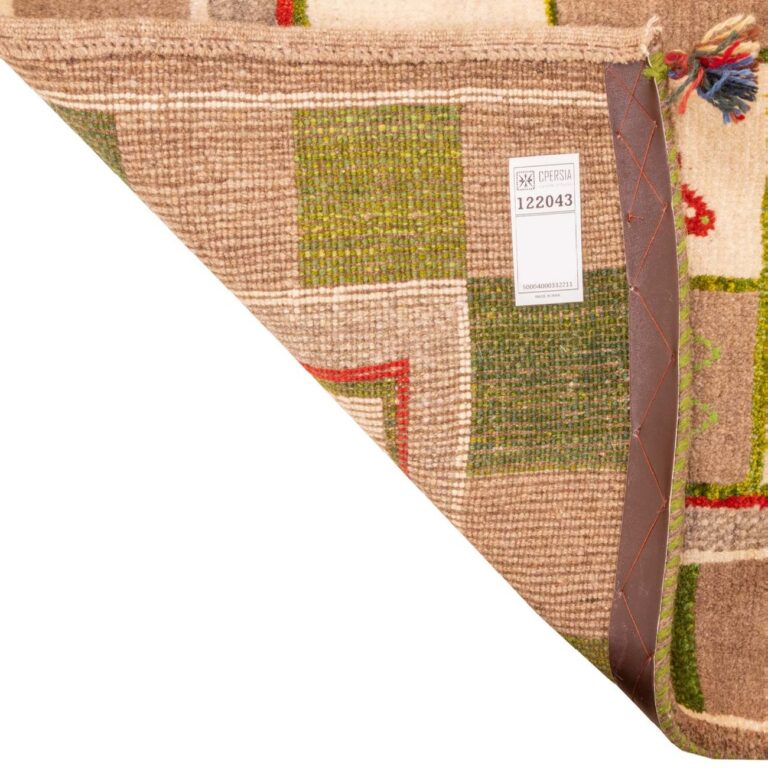 Persian Gabbeh Wool Rug Handwoven in Fars with Animal Motifs - ShopiPersia