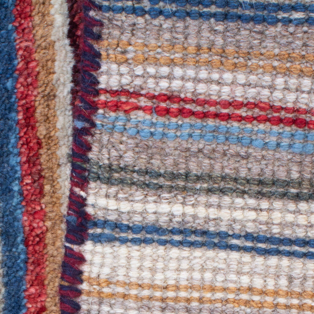 Gabbeh Wool Rug Handwoven in Iran Striped - ShopiPersia