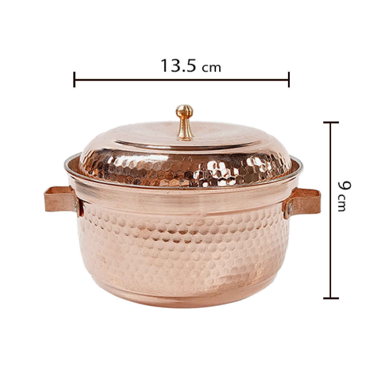 Persian Copper Stock Pot - Traditional Hammered Cooking Style - ShopiPersia