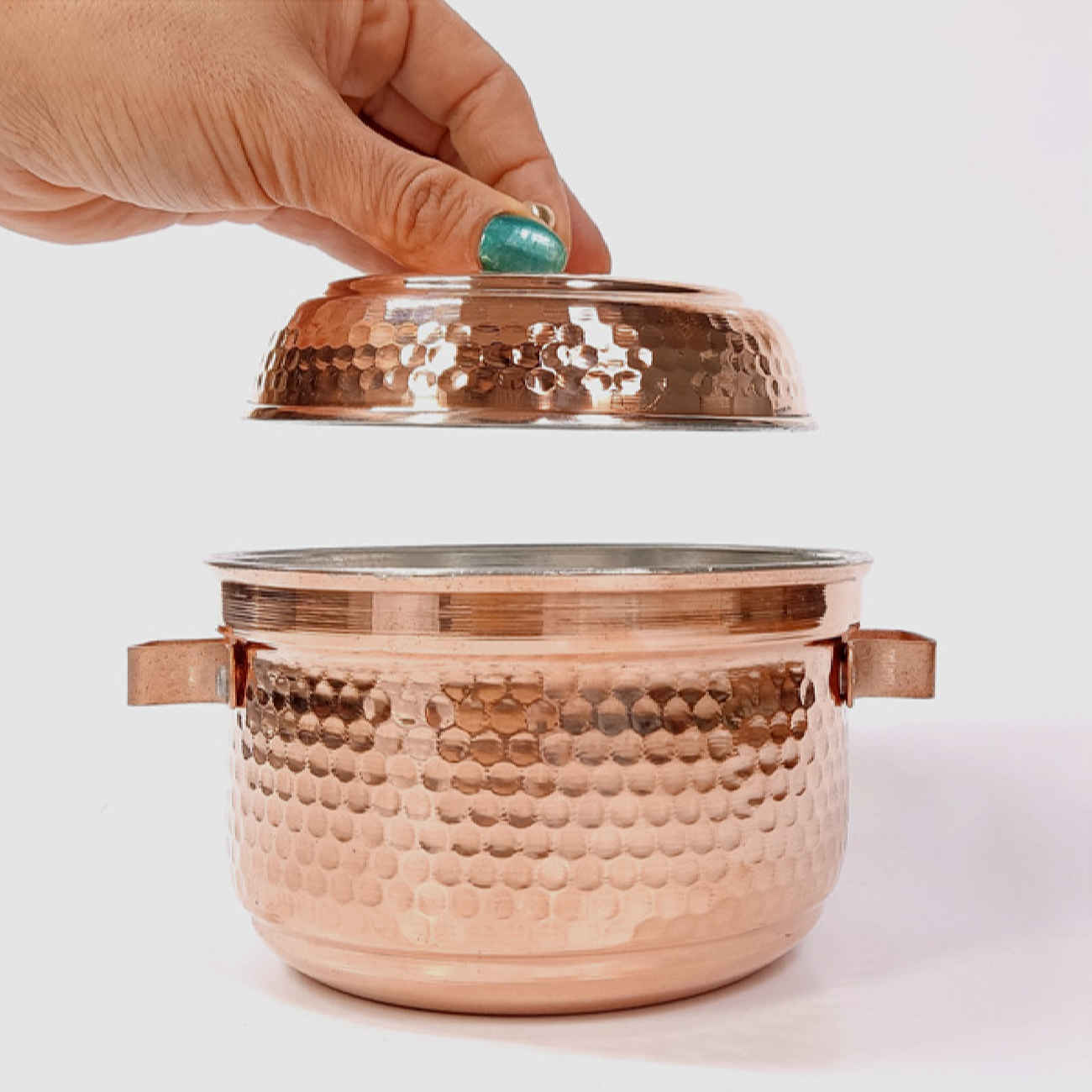 Persian Copper Stock Pot - Traditional Hammered Cooking Style - ShopiPersia