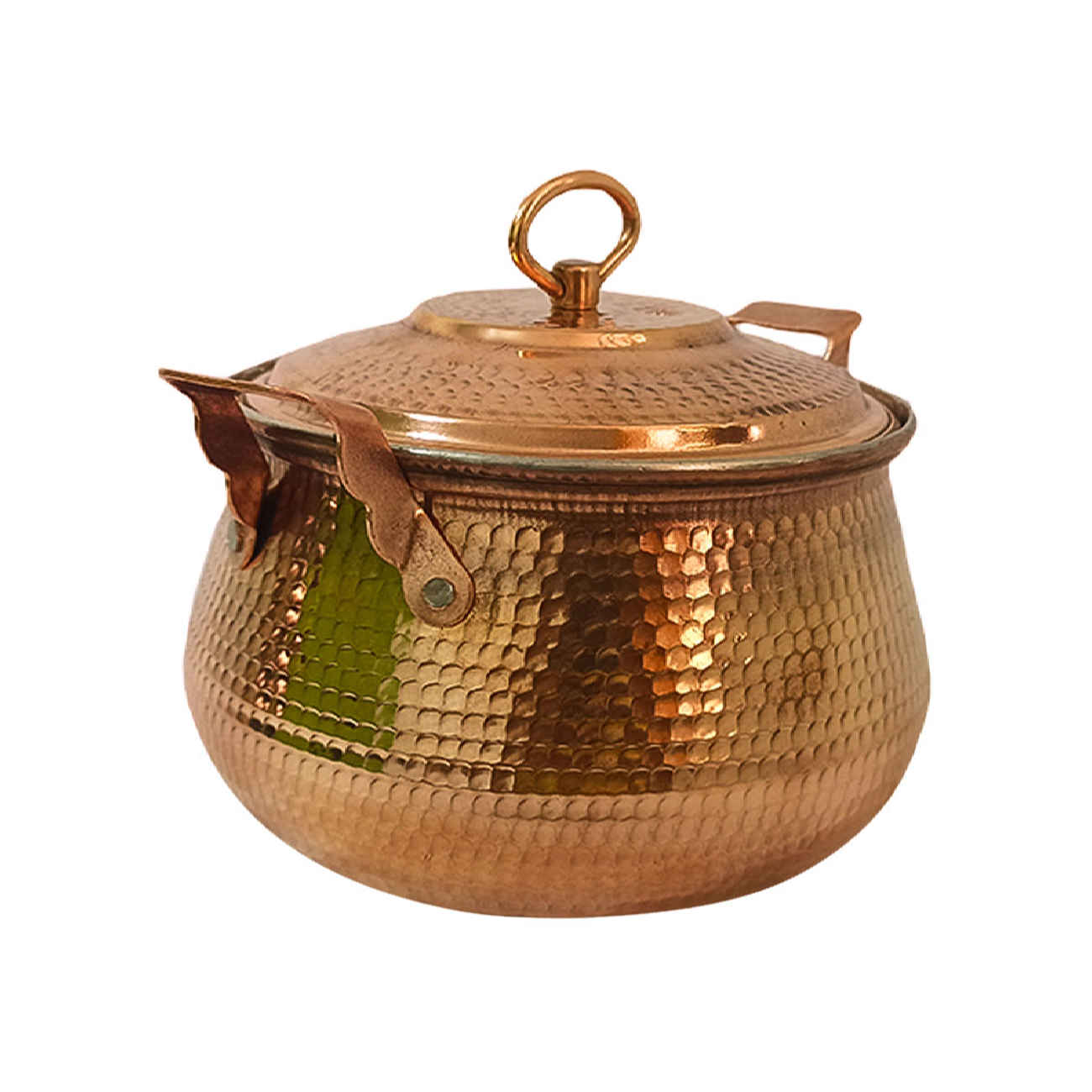 Persian Copper Stock Pot Hammered with Traditional Style Shiva ...