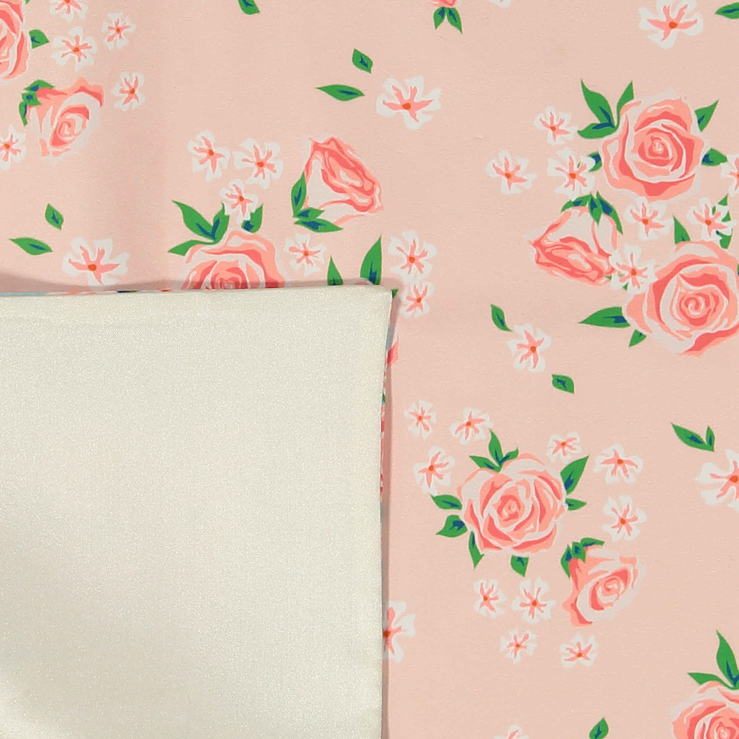 Islamic Thin Prayer Mat Janamaz with Velvet Floral Pink - ShopiPersia