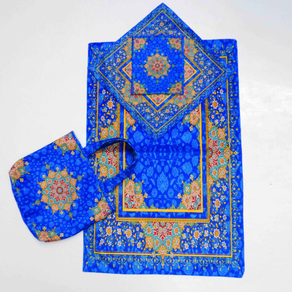Islamic Velvet Thin Prayer Mat Sajadah Traditional Eslimi Design ...