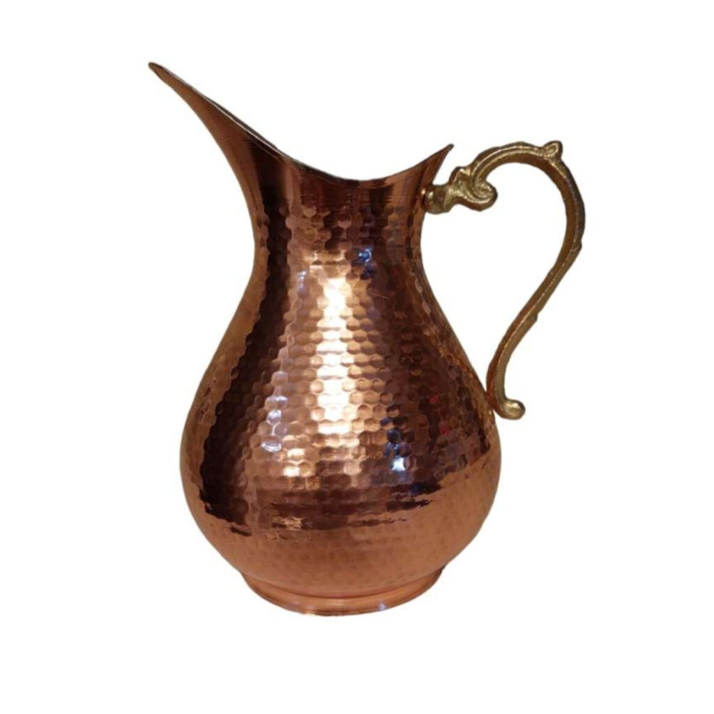 Persian Copper Pitcher Duck Hammered - ShopiPersia