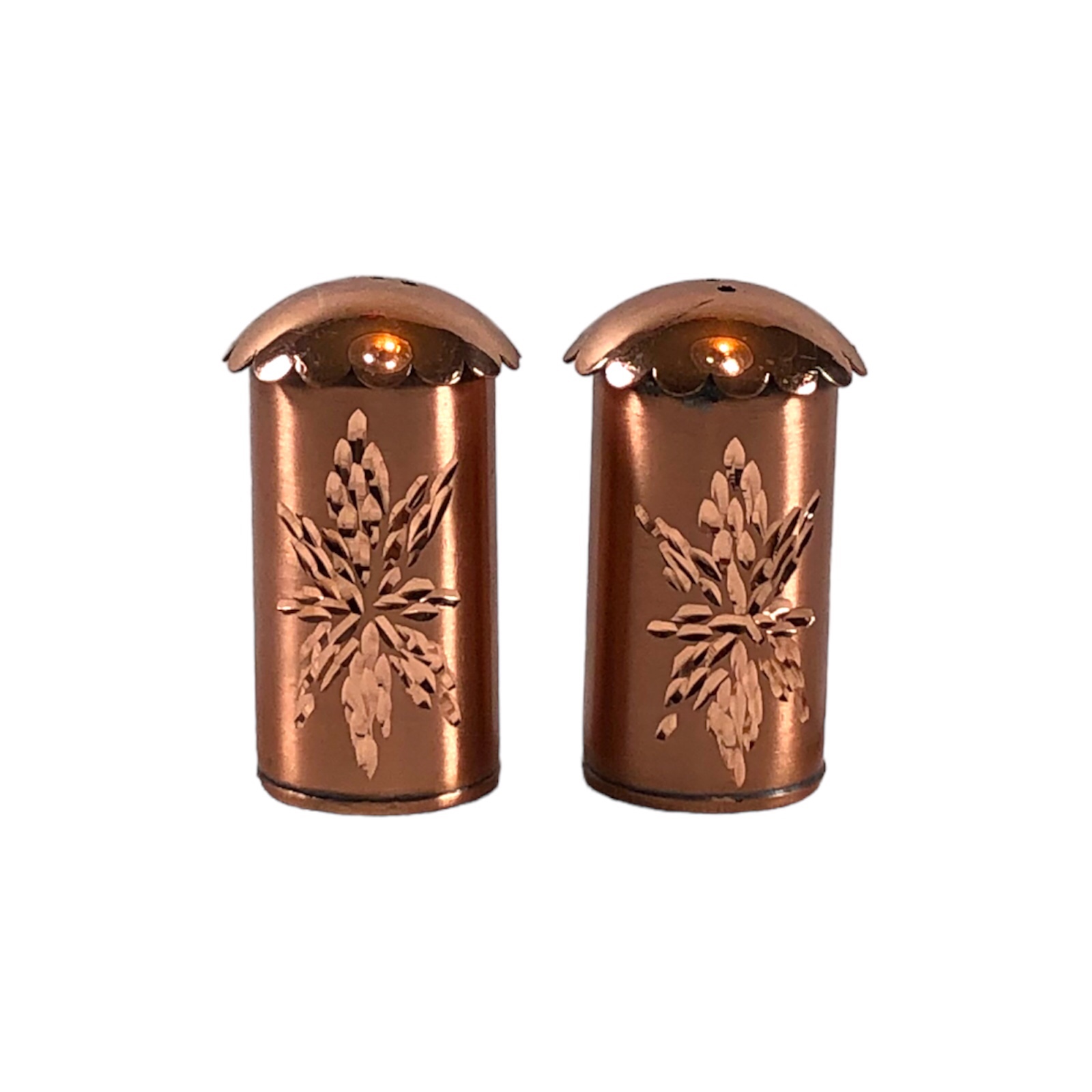 Persian Copper Salt & Pepper Shakers Hammered Radin Set of 2 - ShopiPersia