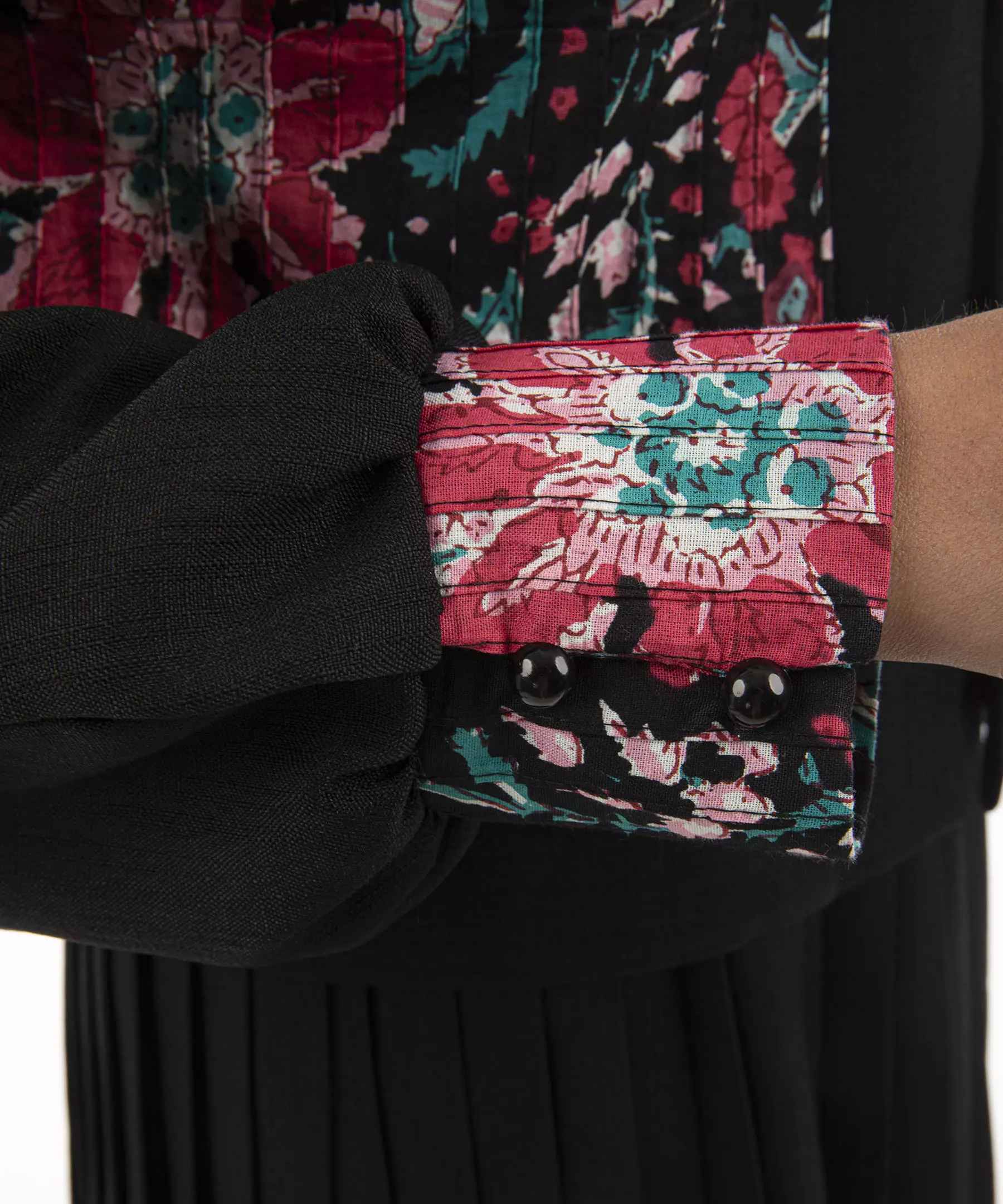 Persian Women's Short Manto with Floral Design - ShopiPersia