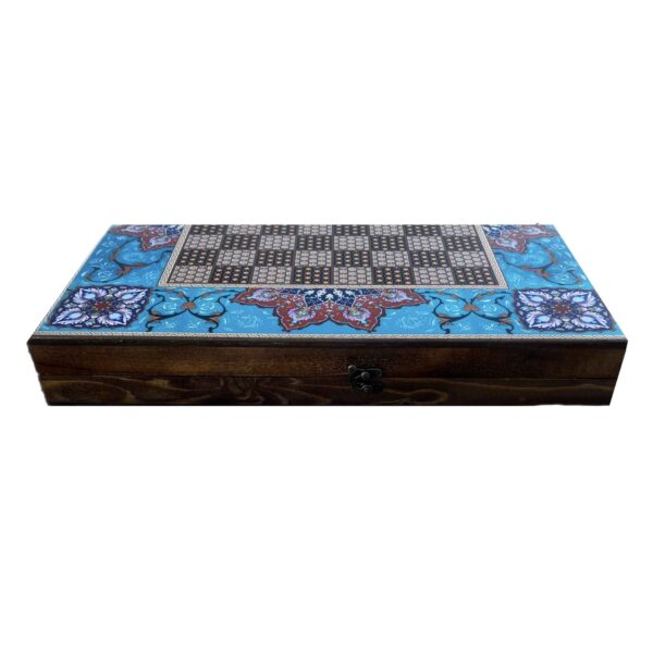 Persian Inlaid Wooden Marquetry Chess Board with Traditional Design ...