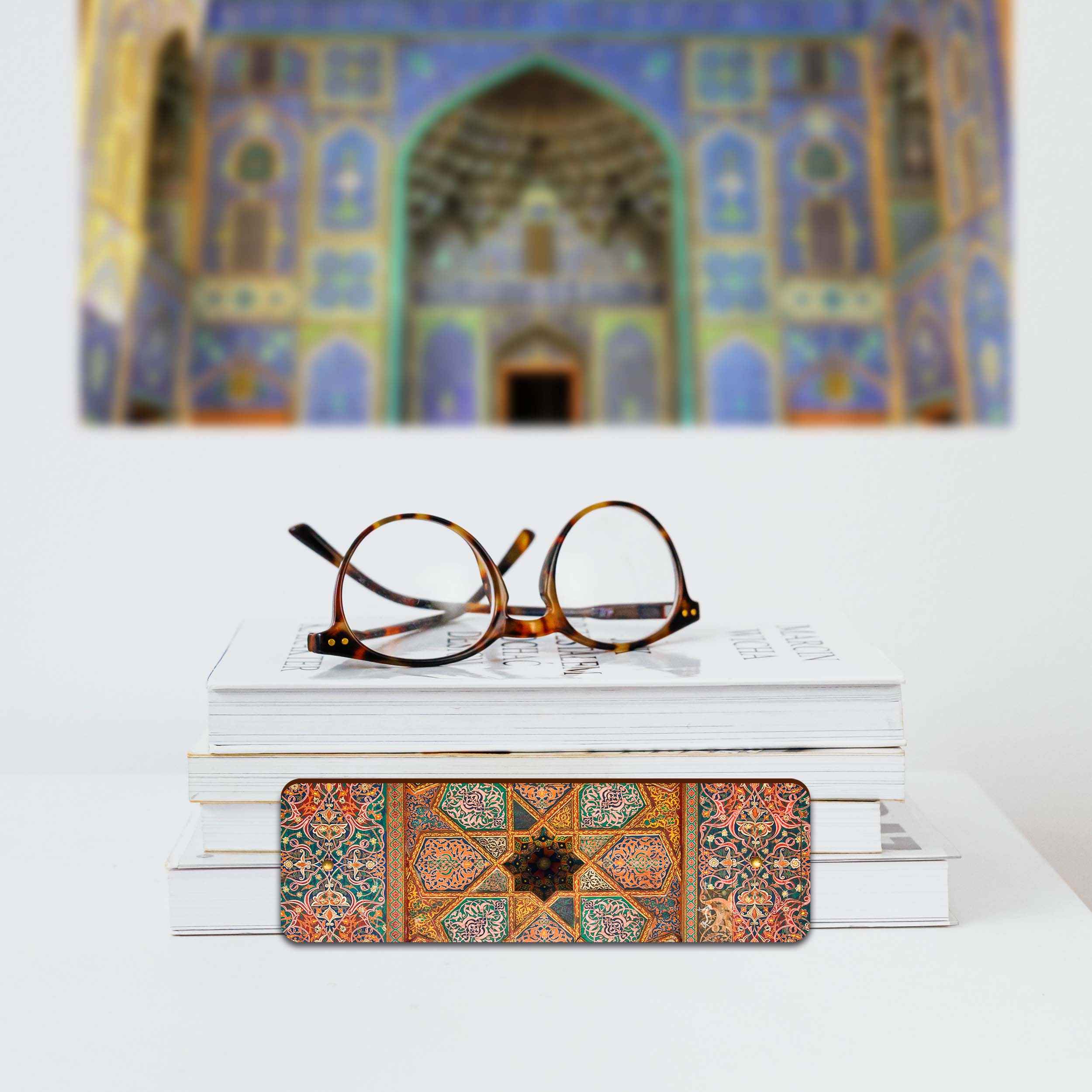 Artistic Persian Inspired Wooden Bookmark Traditional Design - ShopiPersia