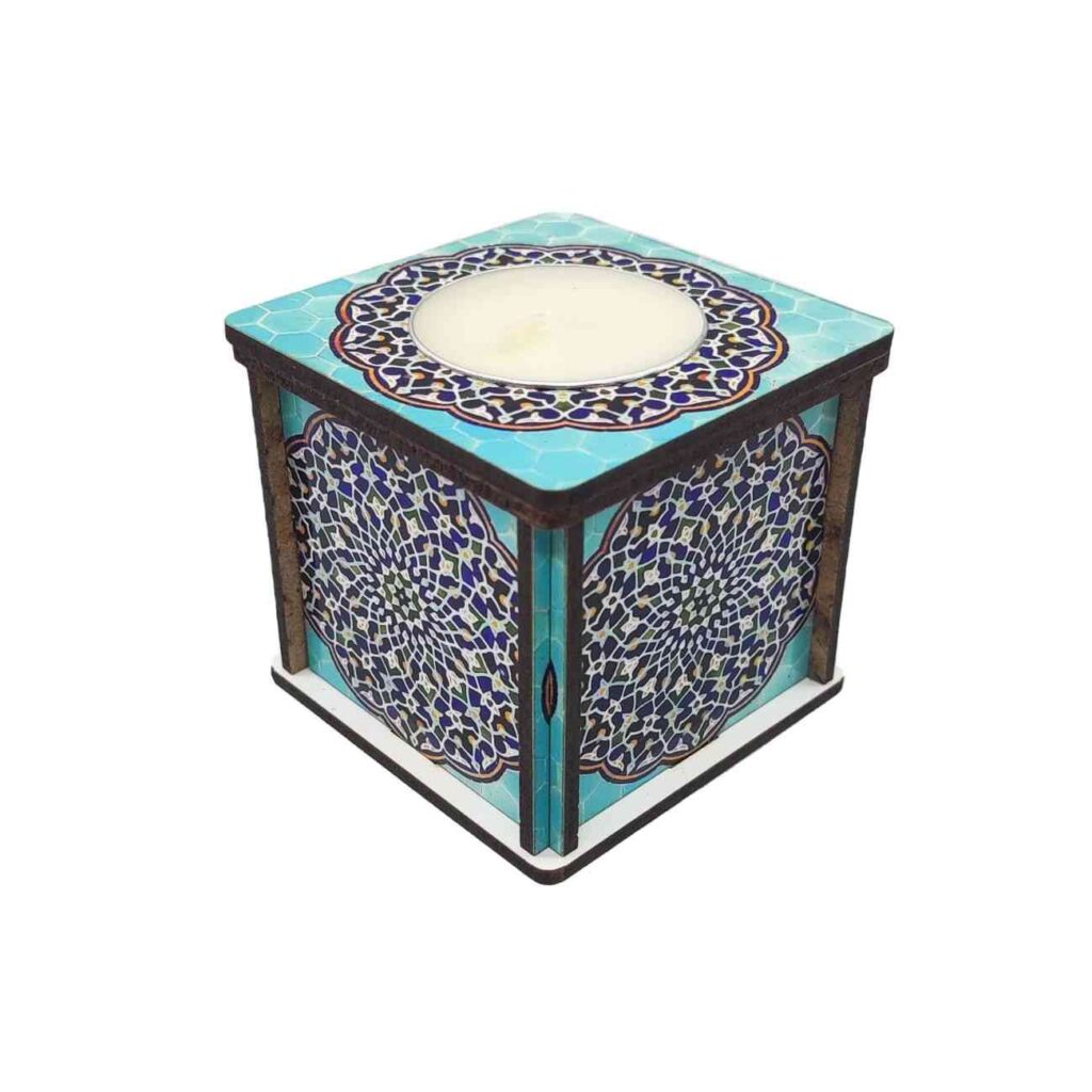 Tealight Candle Holder Persian Inspired with Eslimi Design - ShopiPersia