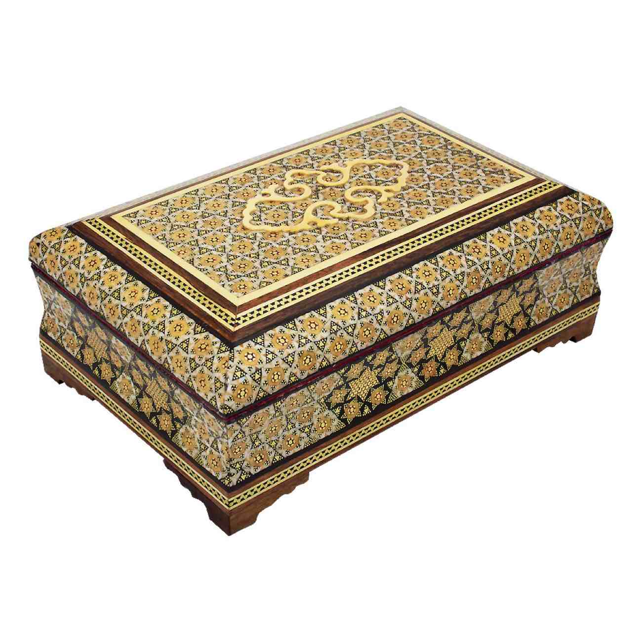 Wooden Persian Gift Box Handcrafted Khatam Kari - ShopiPersia