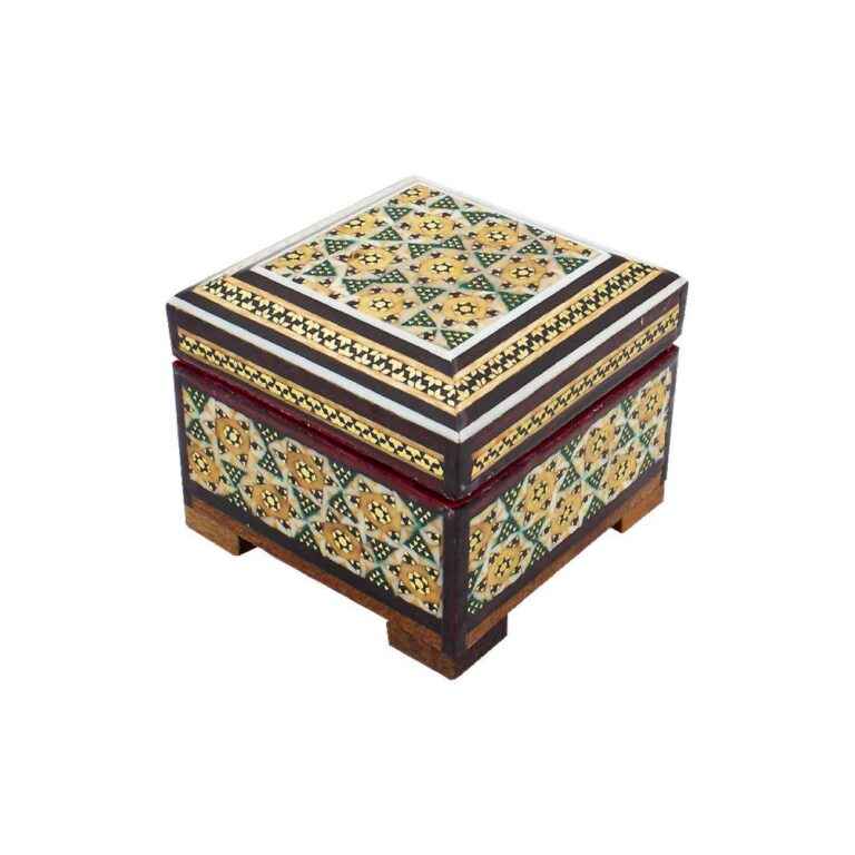 Wooden Box for Gift Giving with Persian Inspired Pattern Khatati ...