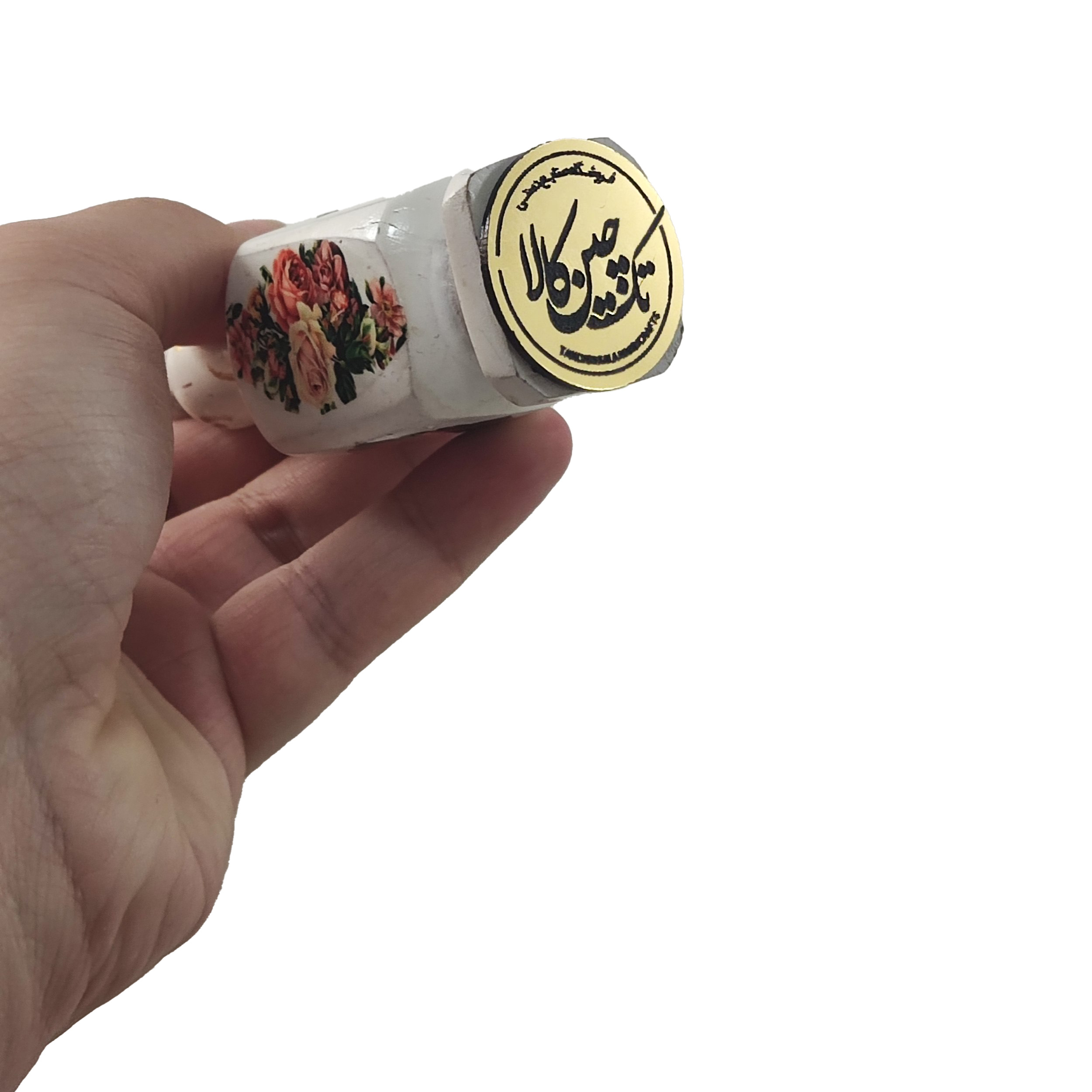 Wooden Persian Surma Dani Container for Keeping Kohl Floral Design (x2 ...