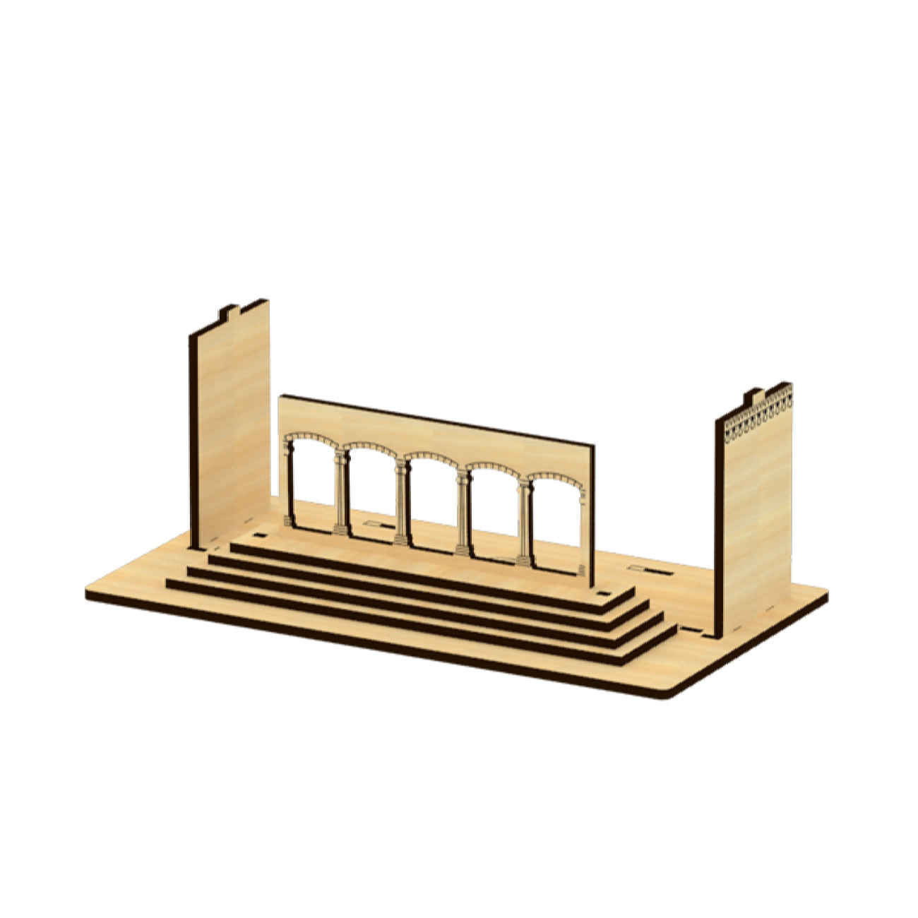 3D Wooden Puzzle - Persian Fire Temple Model Kit - ShopiPersia