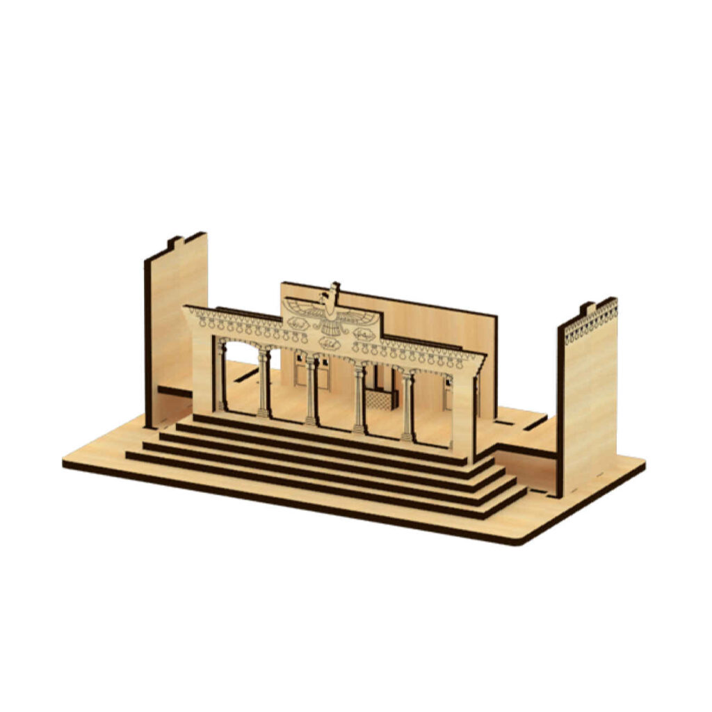 3D Wooden Puzzle - Persian Fire Temple Model Kit - ShopiPersia