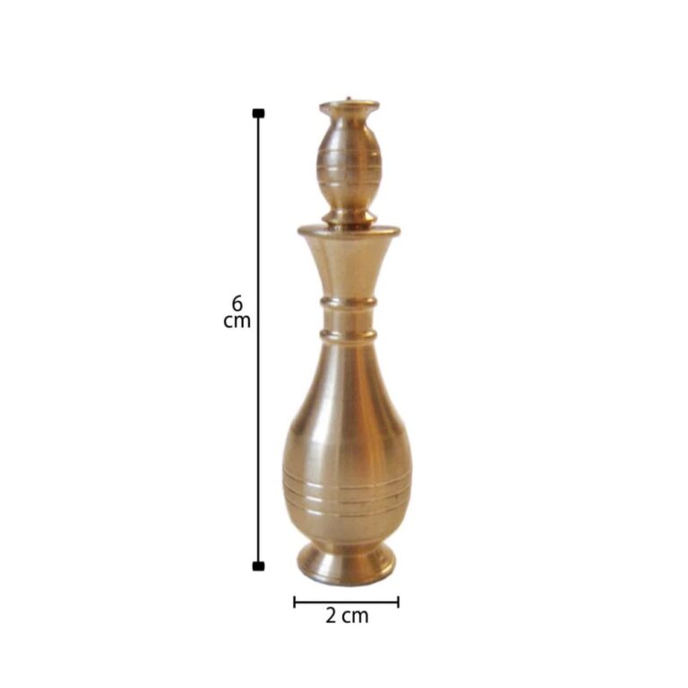 Brass Surma Dani Container for Keeping Kohl Anahita (x2) - ShopiPersia