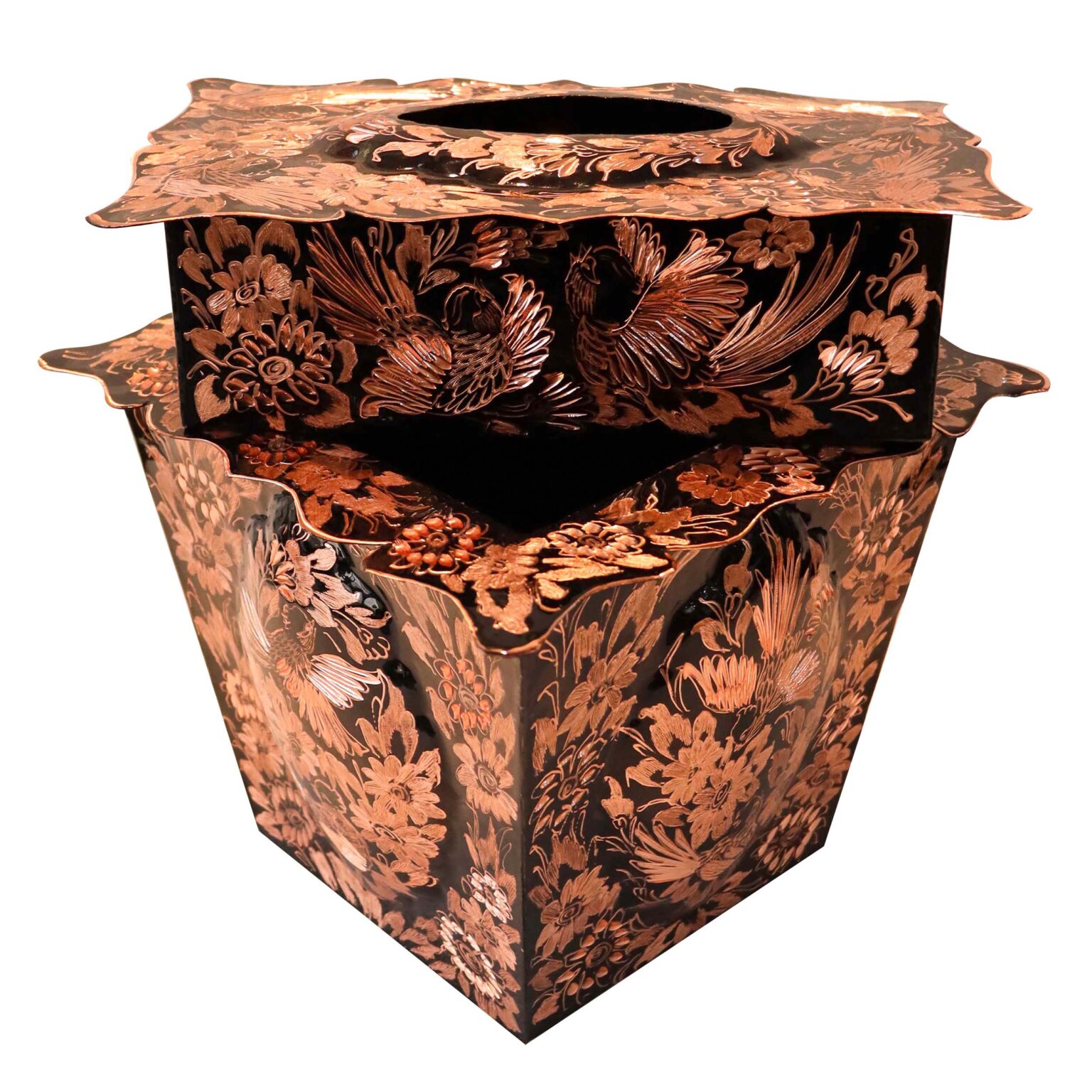 Persian Waste Basket & Tissue Box – Khatamkari Tazhib - ShopiPersia